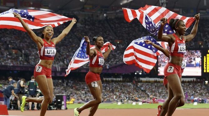 US-Sprintstaffel siegt mit Weltrekord - DLV-Sprinterinnen Fünfte ...