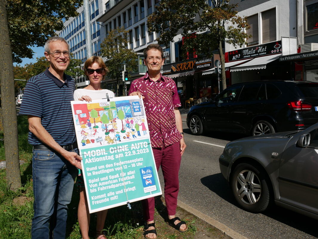 Aktionstag „Mobil ohne Auto“: Teil der Reutlinger Karlstraße für Autos ...