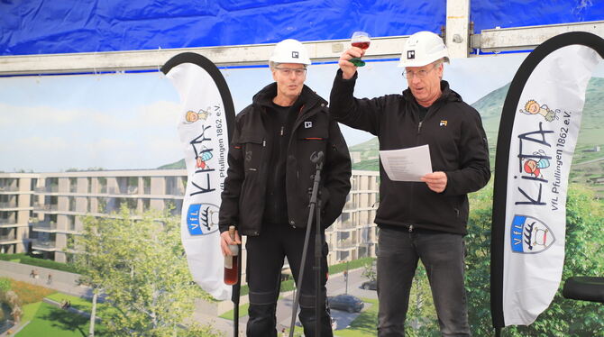 Zweites Richtfest im neuen Pfullinger Wohn-Quartier Arbach-Park ...