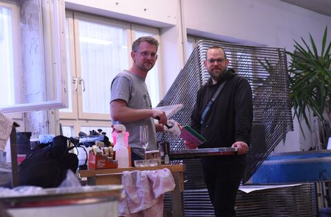 Druckkunst in der Tübinger Shedhalle: Drei Tage Anschauen und ...